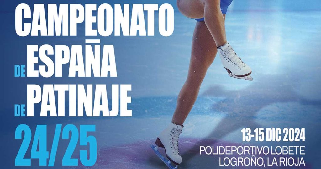Campeonato nacional de patinaje en la pista de hielo